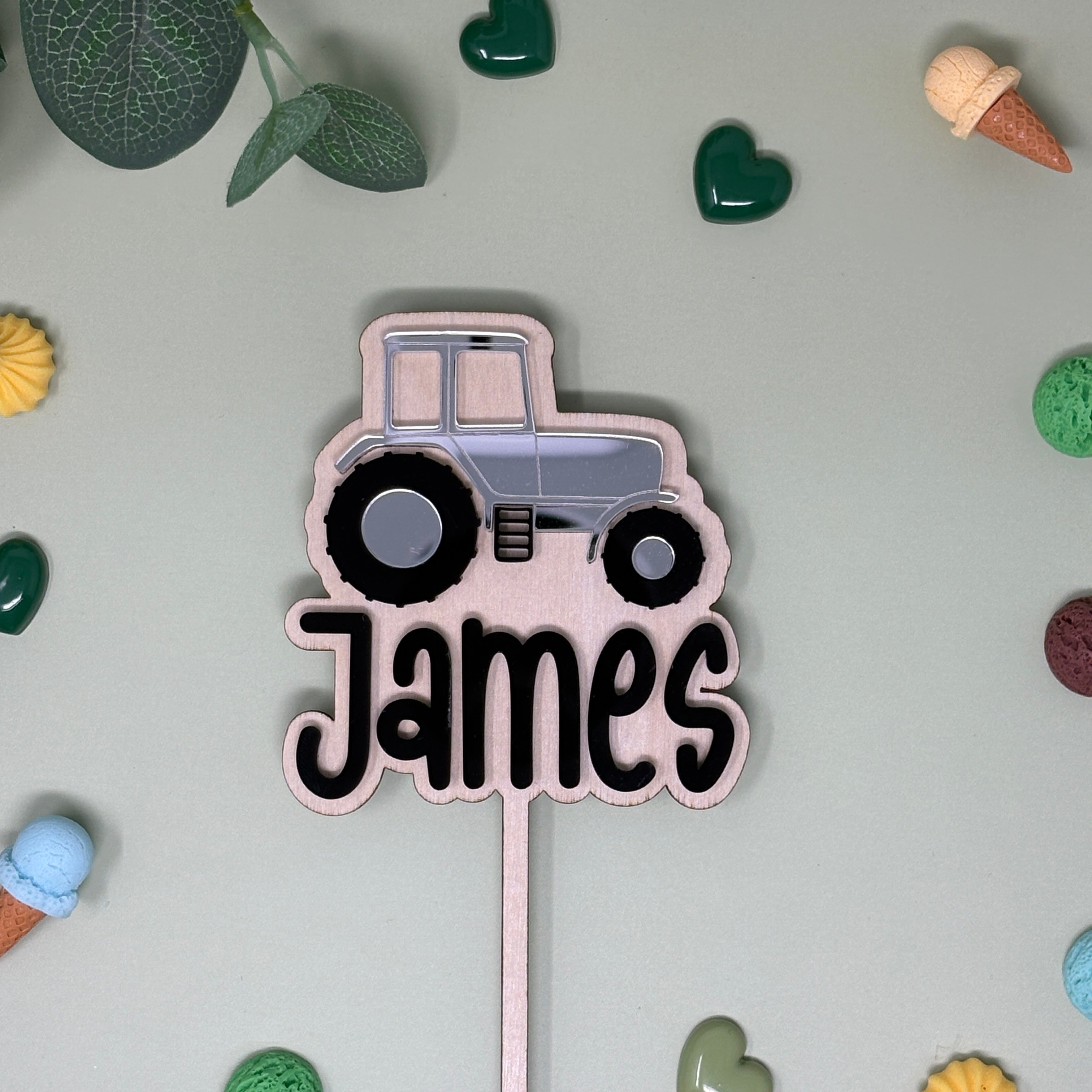 Tractor Cake Topper – Love Ted Designs